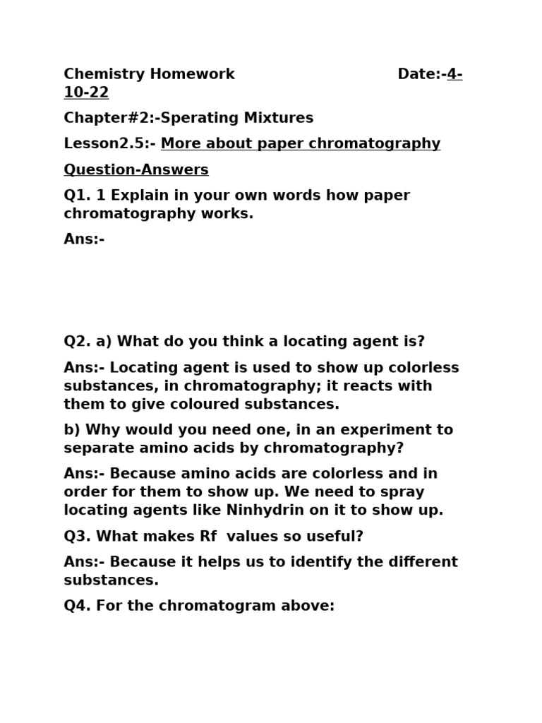 Chp2 Less - Chromotography 4-10-22HW | PDF