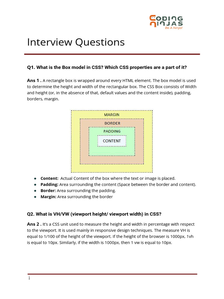 GP CSS Interview Ques Deep Dive | PDF