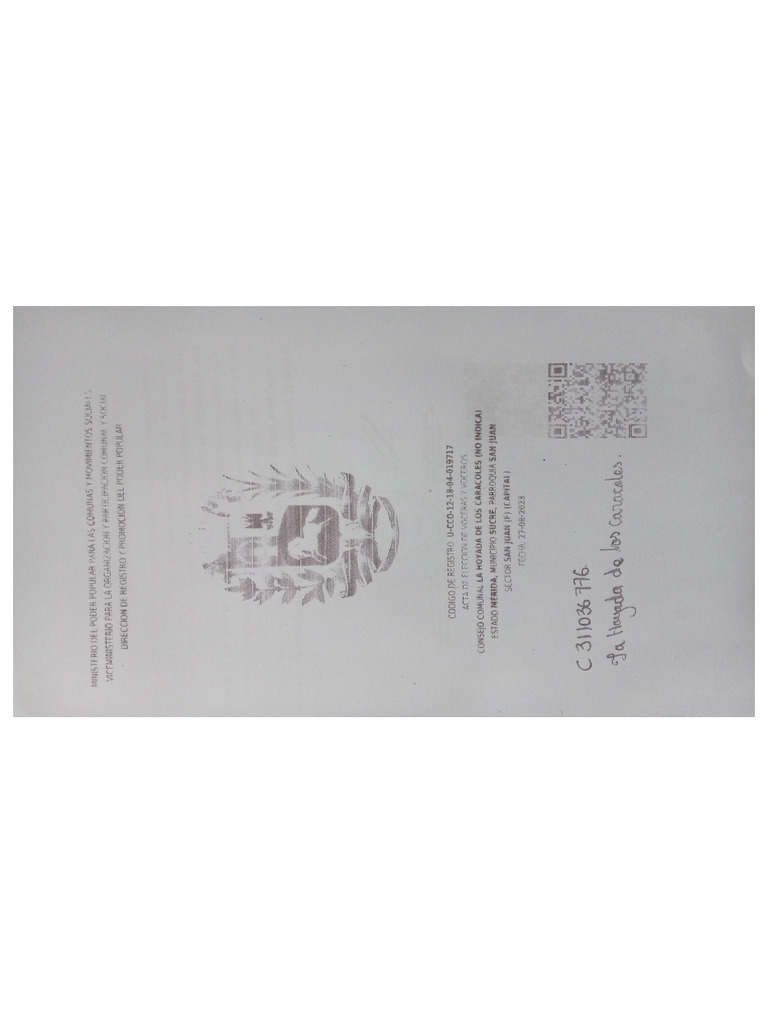 Consejo Comunal Hoyada | PDF