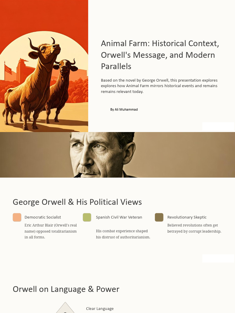 Animal Farm Historical Context Orwells Message and Modern Parallels ...