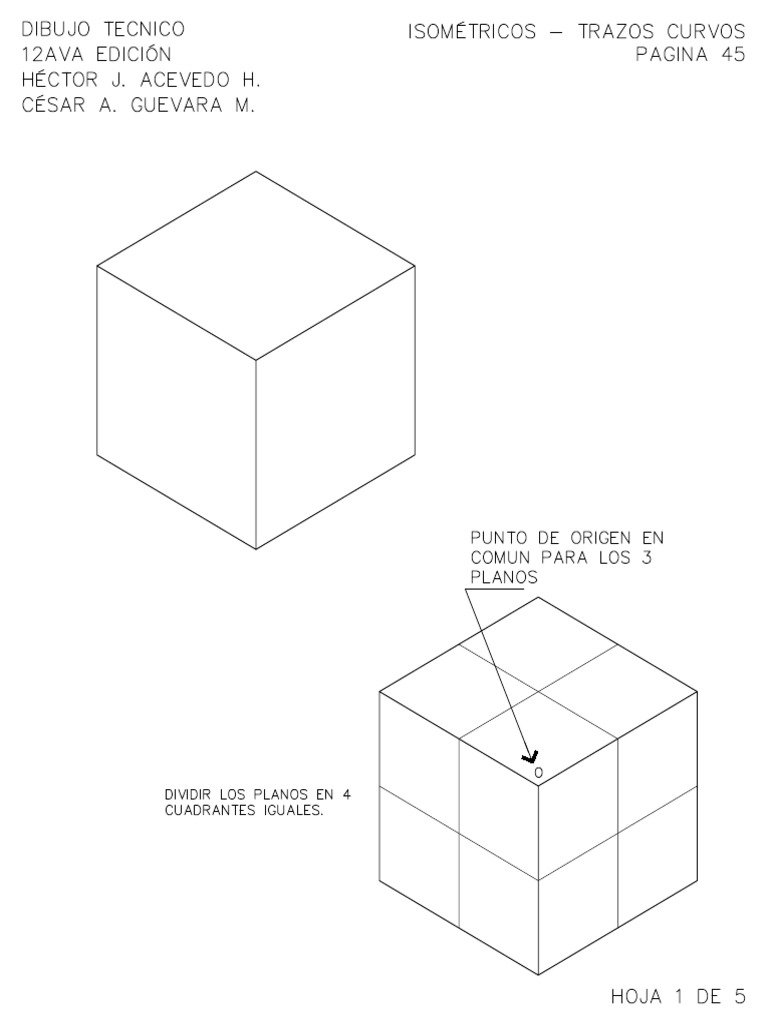 06.1.2 Isometricos (Trazos Curvos) Material de Apoyo | PDF