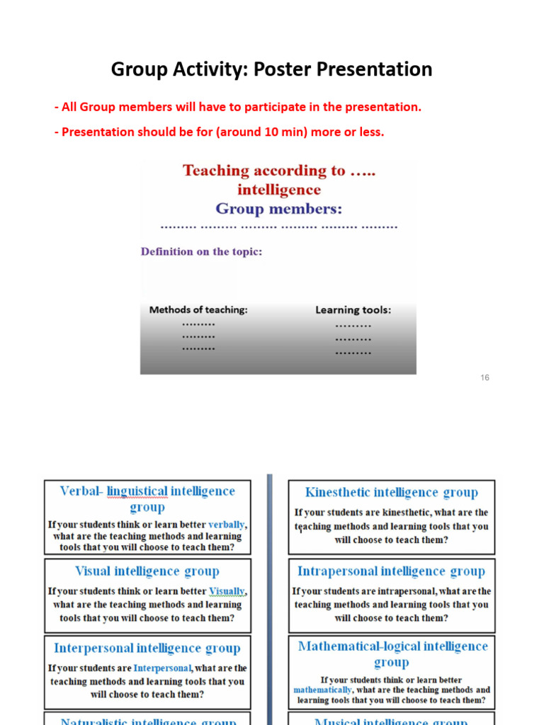 Group Activity Poster Presentation | PDF