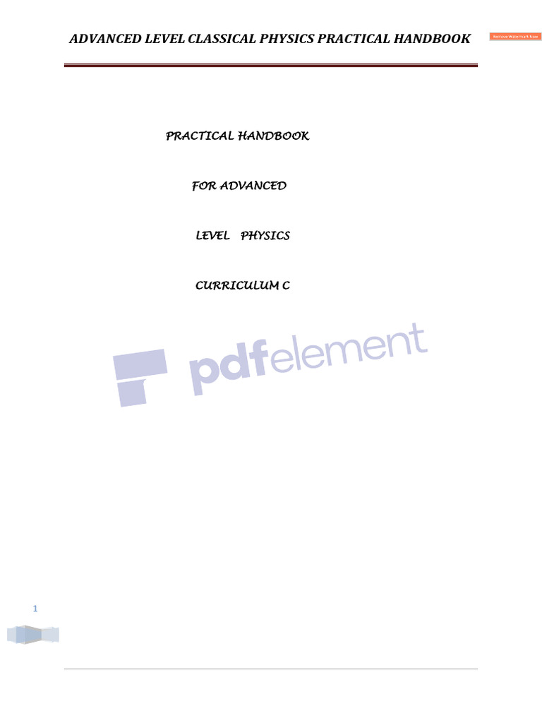 Practical Handbook For A Level | PDF | Significant Figures | Logarithm