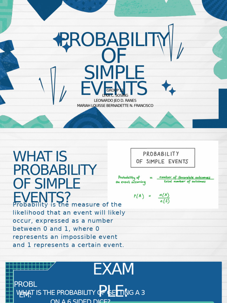 Probability of Simple Events Explained | PDF