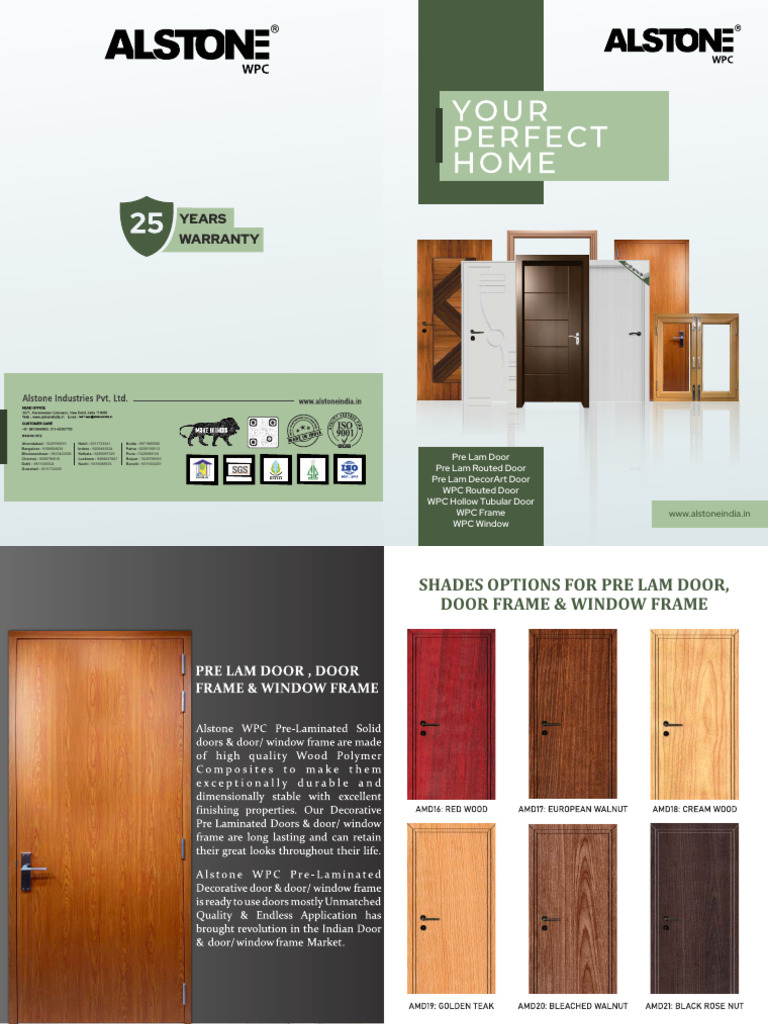 Alstone WPC Door and Frame 2025 | PDF | Architectural Design | Architecture