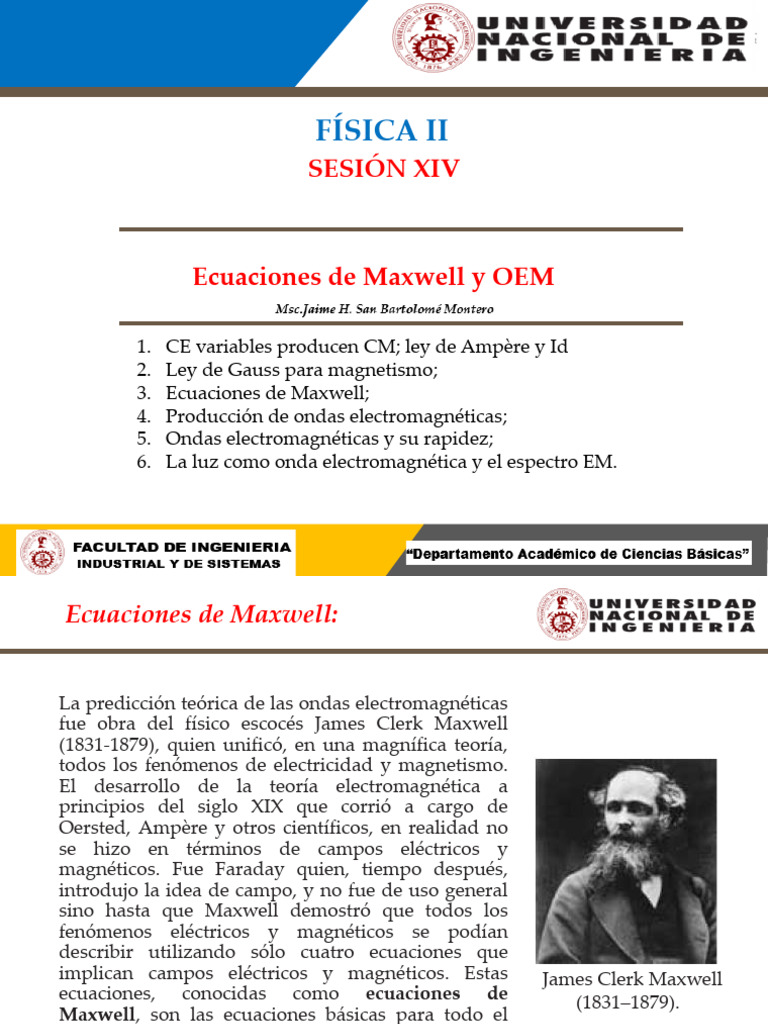 Ecuaciones de Maxwell y Ondas Electromagnéticas | PDF ...