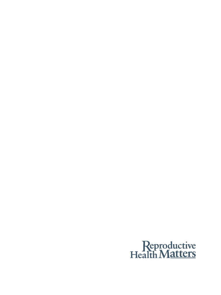 Berer M - BO - SM Initiatives - Critical Issues | PDF | Maternal Death ...