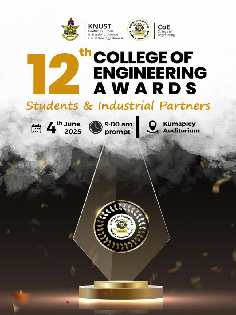 KNUST College of Engineering Awards 2023 | PDF | Engineering | Accra