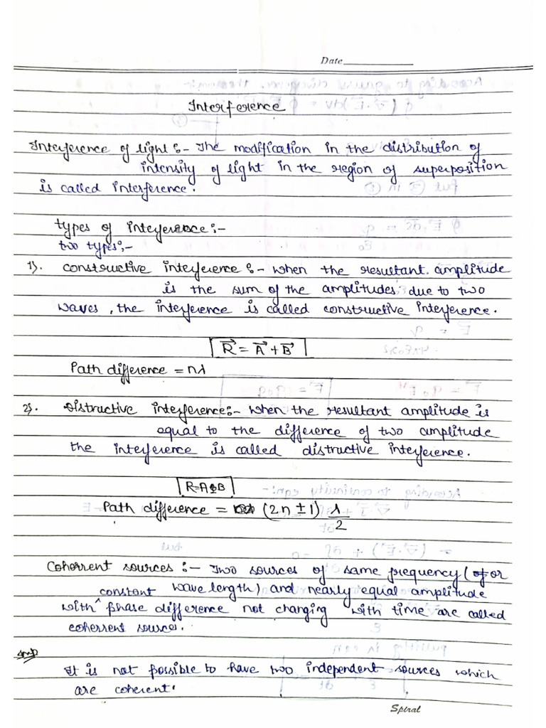 Interference and Diffraction | PDF