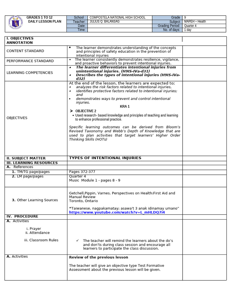 Asynchronous Lesson-Plan - Copy 2 | PDF | Learning | Psychology
