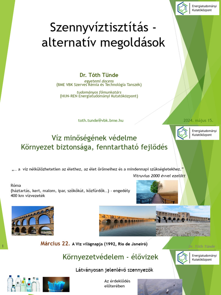 2025 - KKT 12ea TóthTünde - Szennyvíz2024.05.15 | PDF