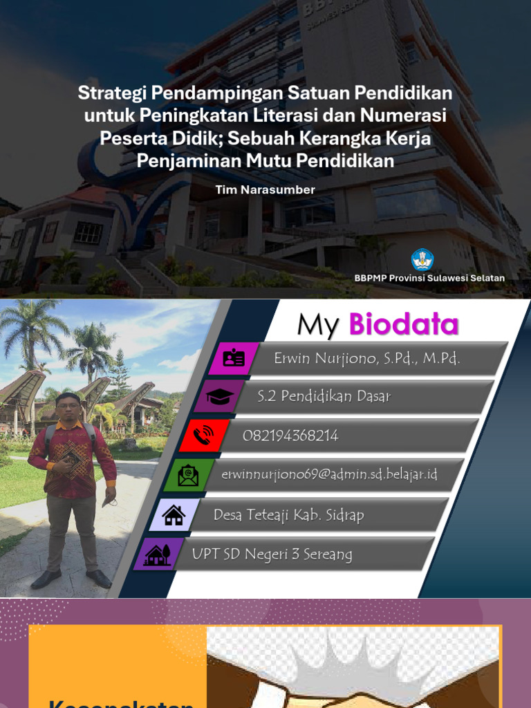 Materi Pendampingan Kombel Literasi Dan Numerasi Kab. Sidrap | PDF