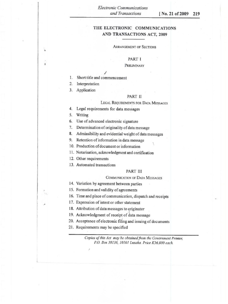 501.ICT Act 0f 2009 | PDF