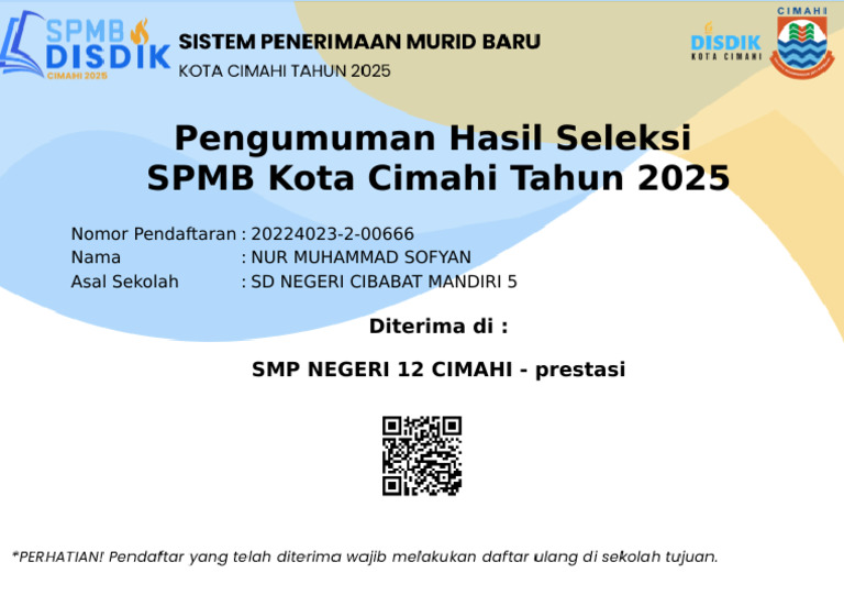 Hasil - Pendaftaran-Nur Muhammad Sofyan | PDF