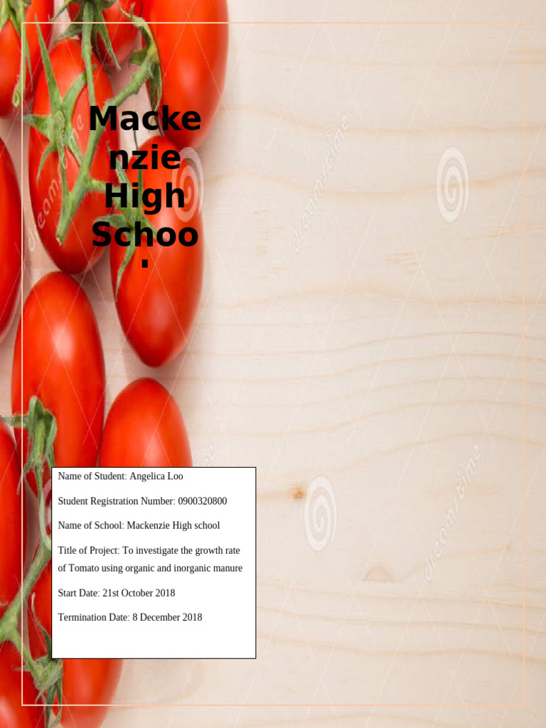 Angielica Loo Agri Crop SBA | PDF | Mulch | Tomato