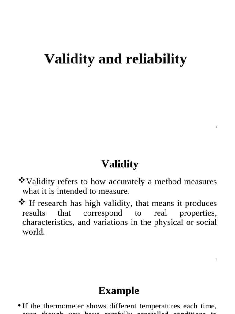 WEEK 14 Validity and Reliability 16022025 044007pm | PDF | Validity ...