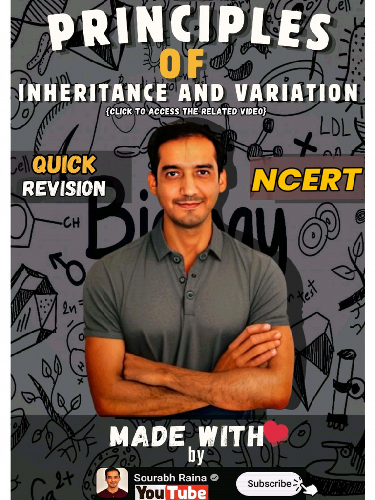 Principles of Inheritance and Variations Notes | PDF