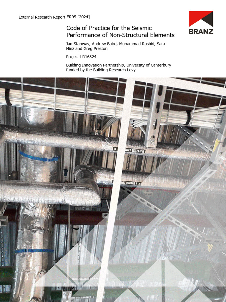 ER95 Code of Practice for the Seismic Performance of Non-Structural ...