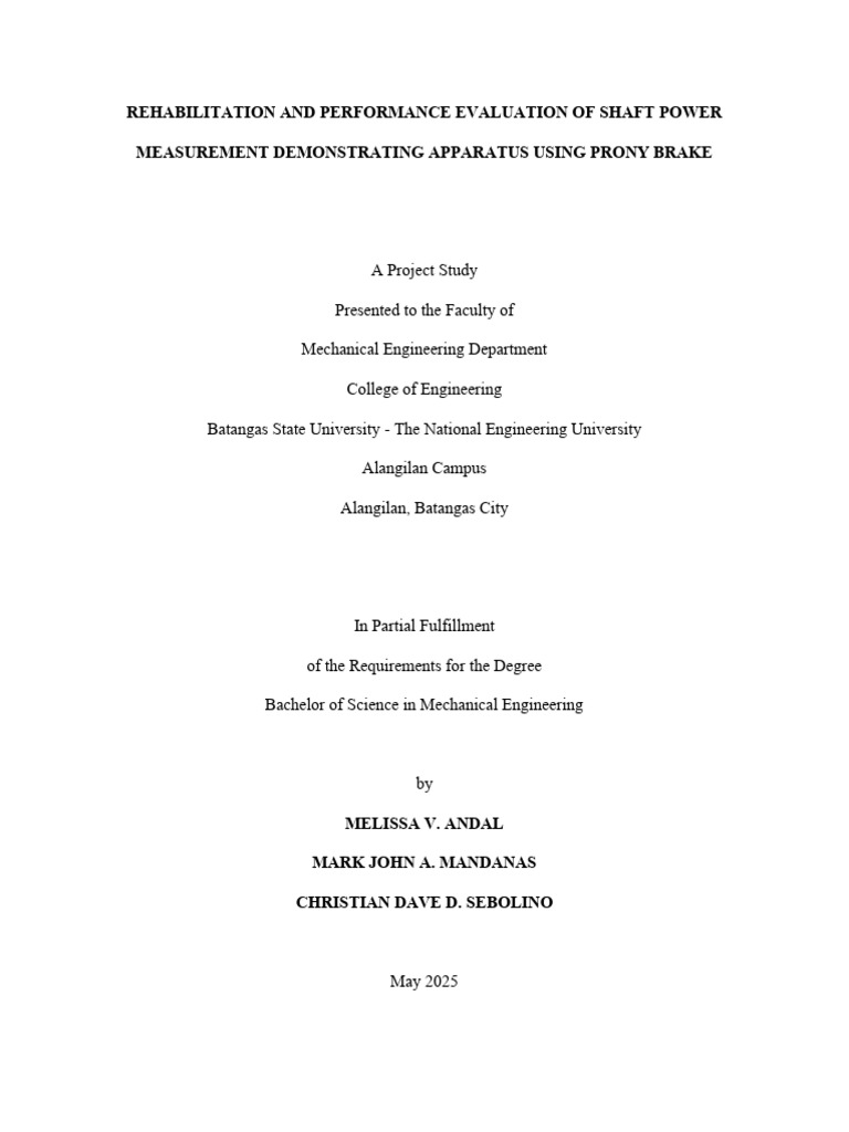 Rehabilitation and Performance Evaluation of Shaft Power Measurement ...