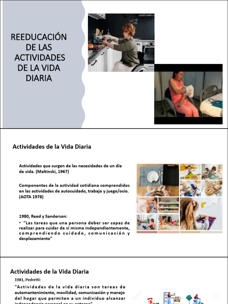 Reeducación Avd-25 | PDF | Sicología | Ciencias del comportamiento