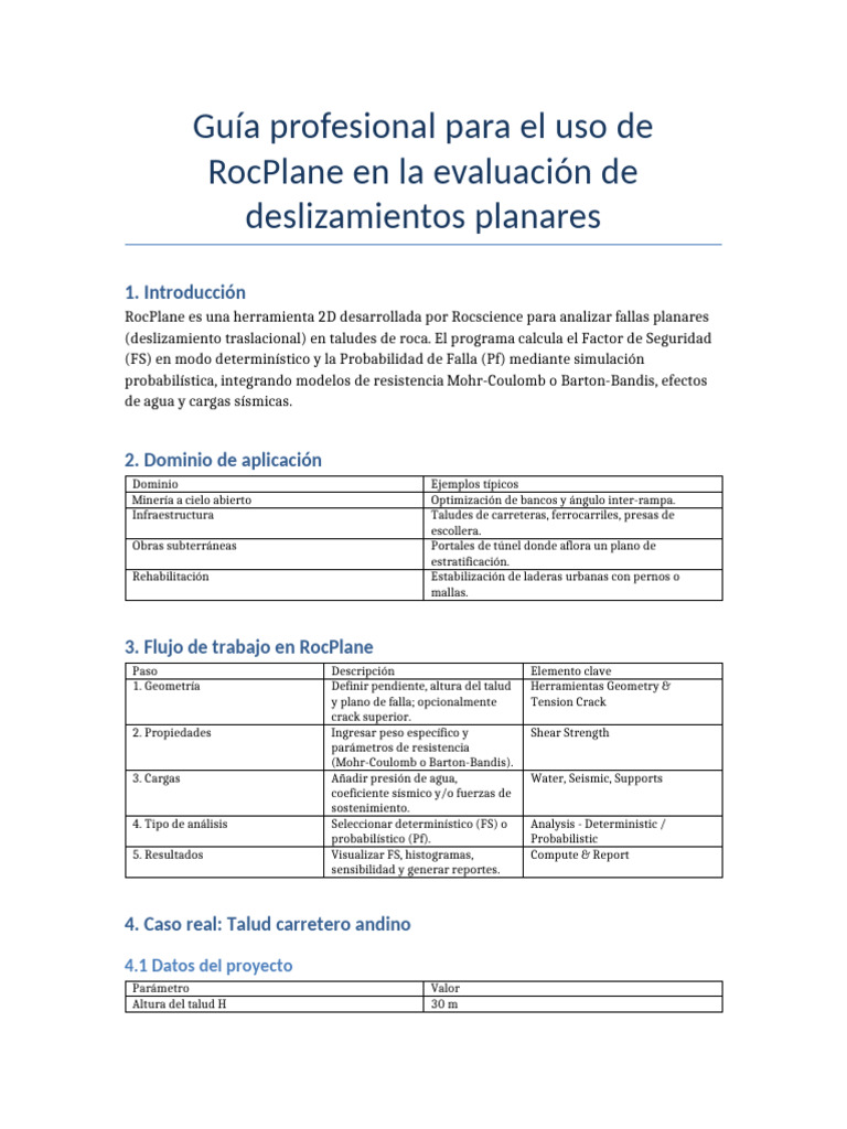 Guia Profesional RocPlane | PDF