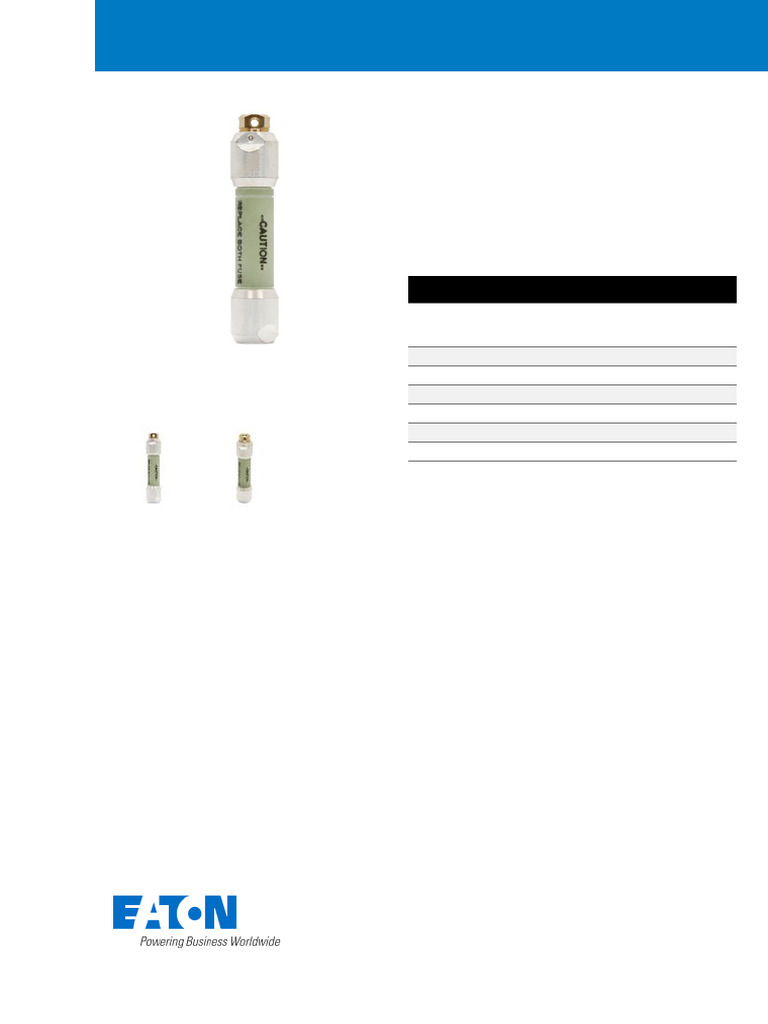 B.O.Nfuse EATON 4038361C05CB (125A) | PDF | Fuse (Electrical) | Power ...