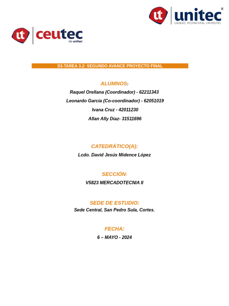 Proyecto Avance 2 | PDF | Marketing | Business