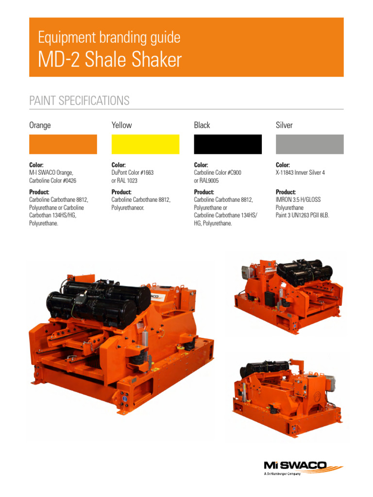 1343ee M-I Swaco Md2 Shale Shaker 25july2014 | PDF