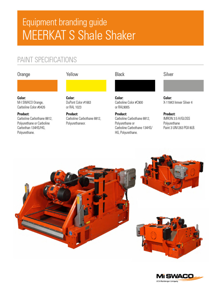 1343EE - M-I SWACO - MEERKAT S Shale Shaker - 25JULY2014 | PDF