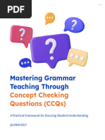 Understanding ICQs and CCQs in Teaching | PDF | Vocabulary | English ...