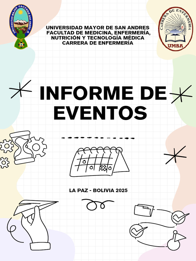Documento A4 Portada Trabajo Equipo Doodle Ilustrado Colorido ...
