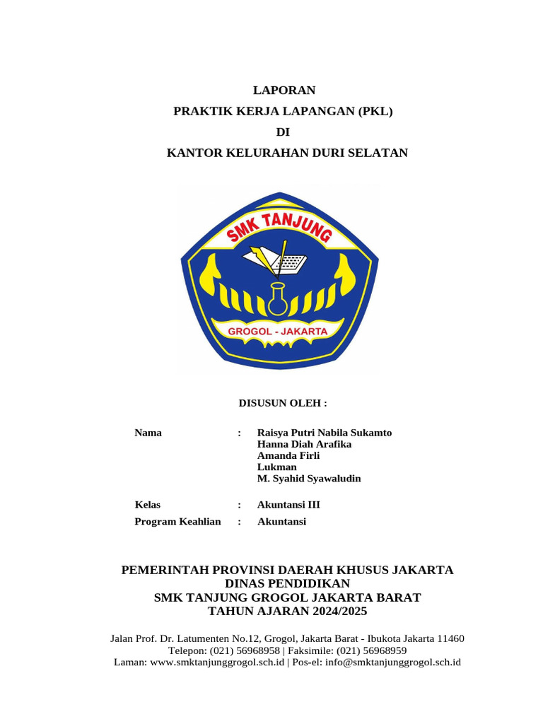 Format Laporan Pkl 2024 Rev.2 | PDF
