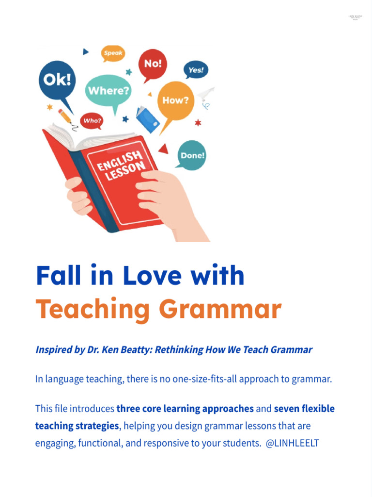 Fall in Love With Teaching Grammar | PDF | Cultural Assimilation | Behavior Modification