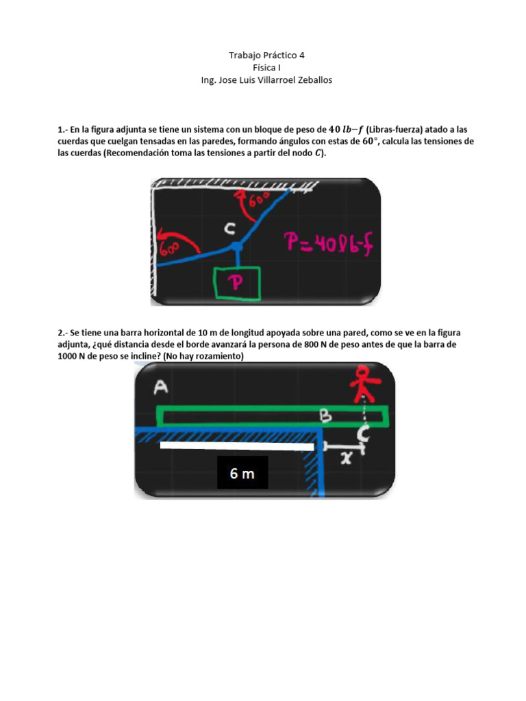 Trabajo Práctico 4 Estatica | PDF