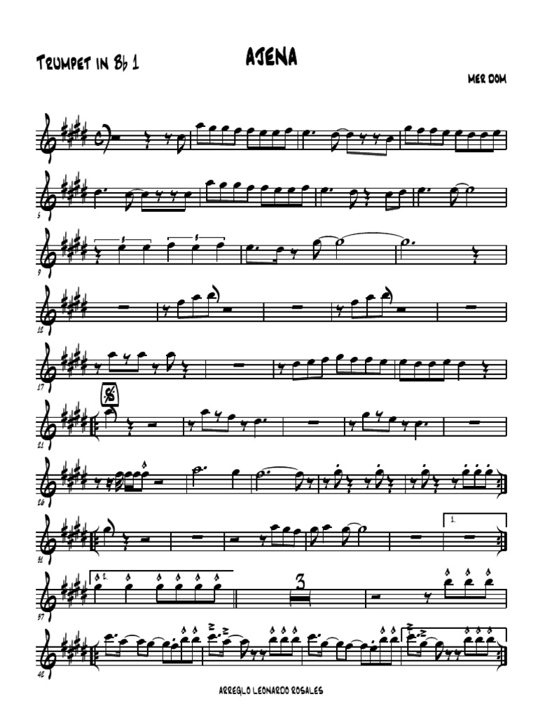 Finale 2007 - (AJENA - 003 Trumpet in BB 1 | PDF