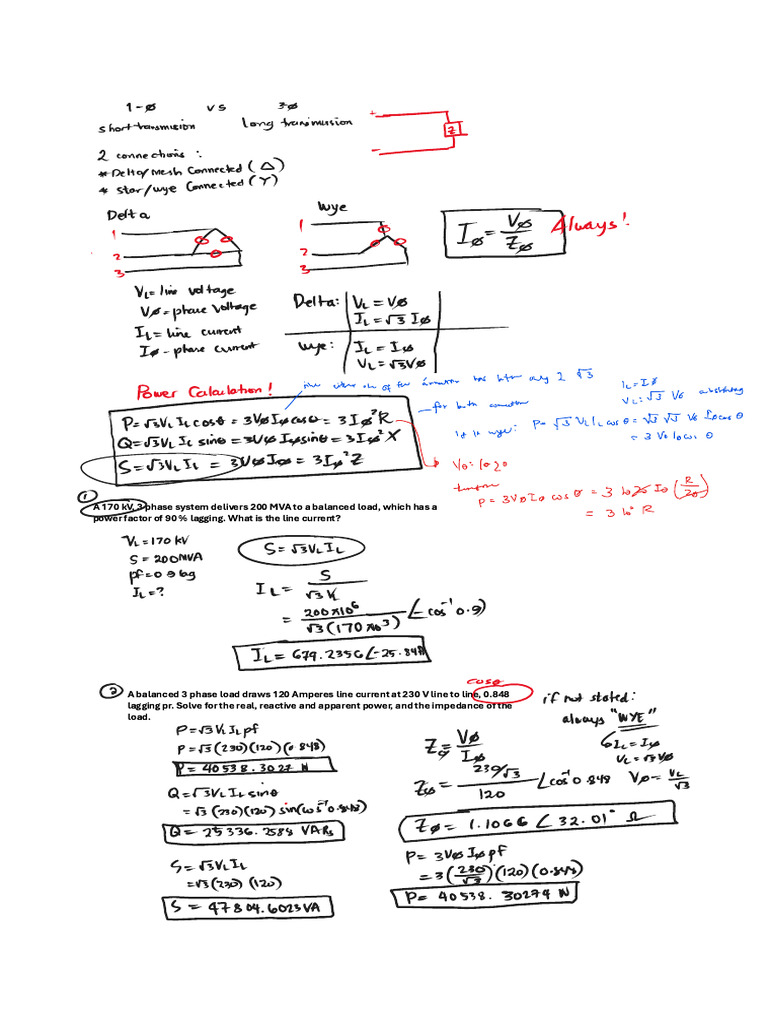 Three Phase AC System | PDF