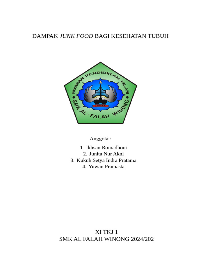 Dampak Junk Food Bagi Kesehatan Tubuh11111 | PDF