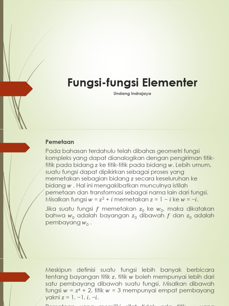 Fungsi-Fungsi Elementer | PDF