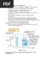 Notes - RP 06 Photosynthesis - AQA Biology GCSE | PDF | Photosynthesis