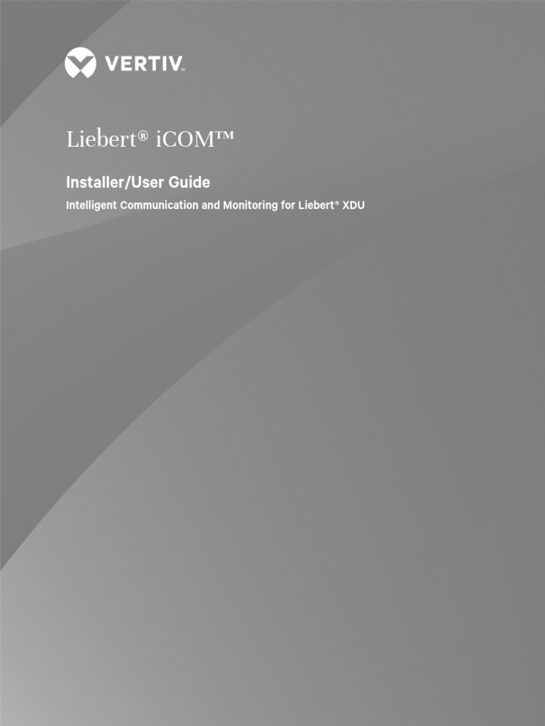 Liebert Icom Installeruser Guide Intelligent Communication Monitoring ...