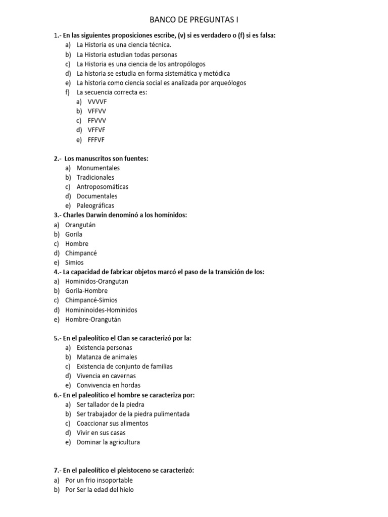 Banco de preguntas | PDF | Babilonia | Asiria