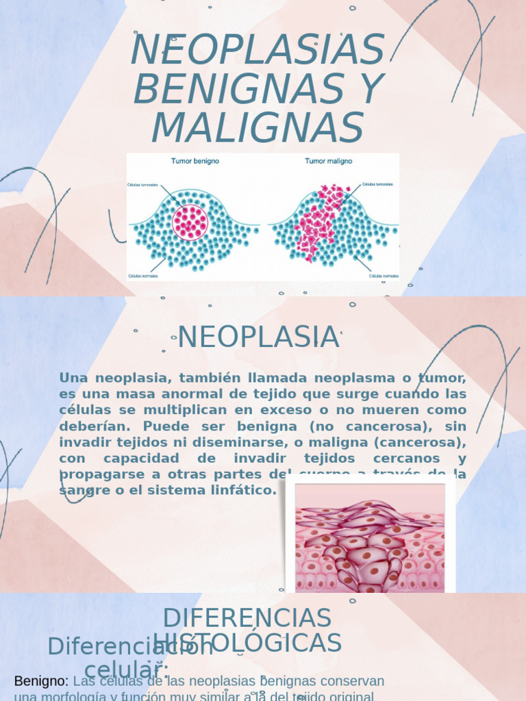Neoplasias Benignas y Malignas | PDF | Cáncer | Tumor benigno