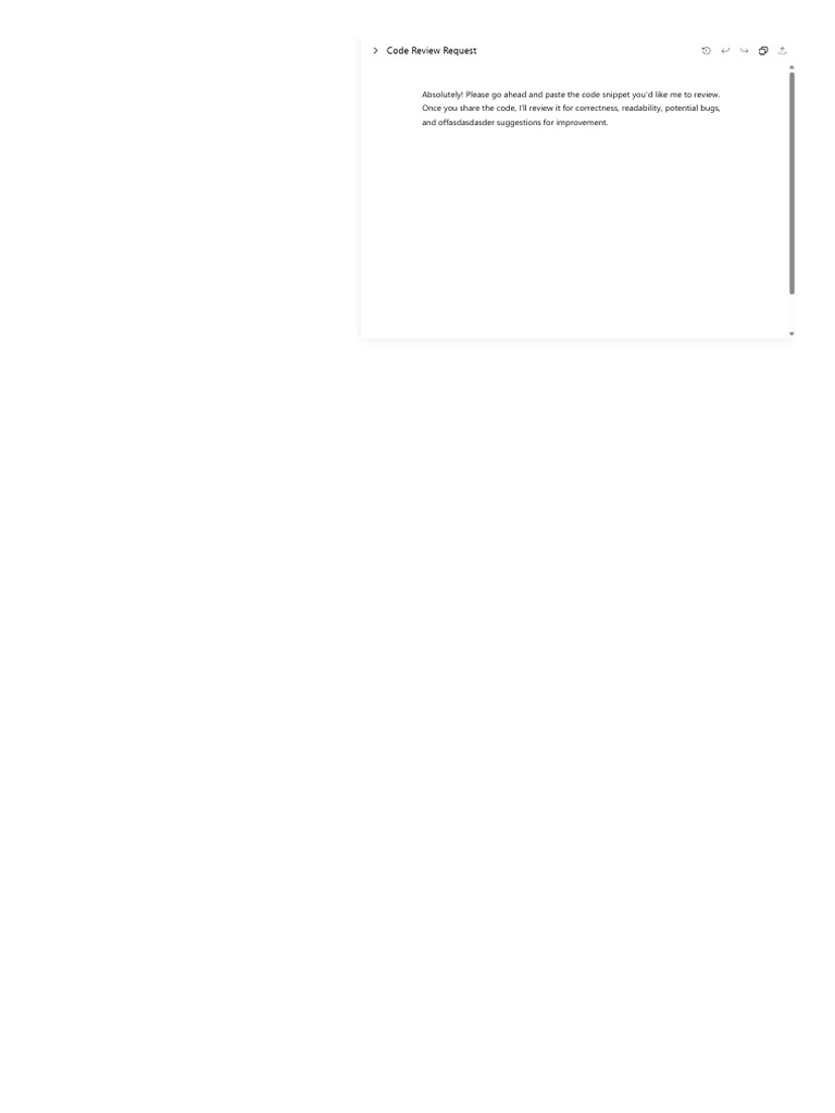 Code Review Request Code Review Request | PDF