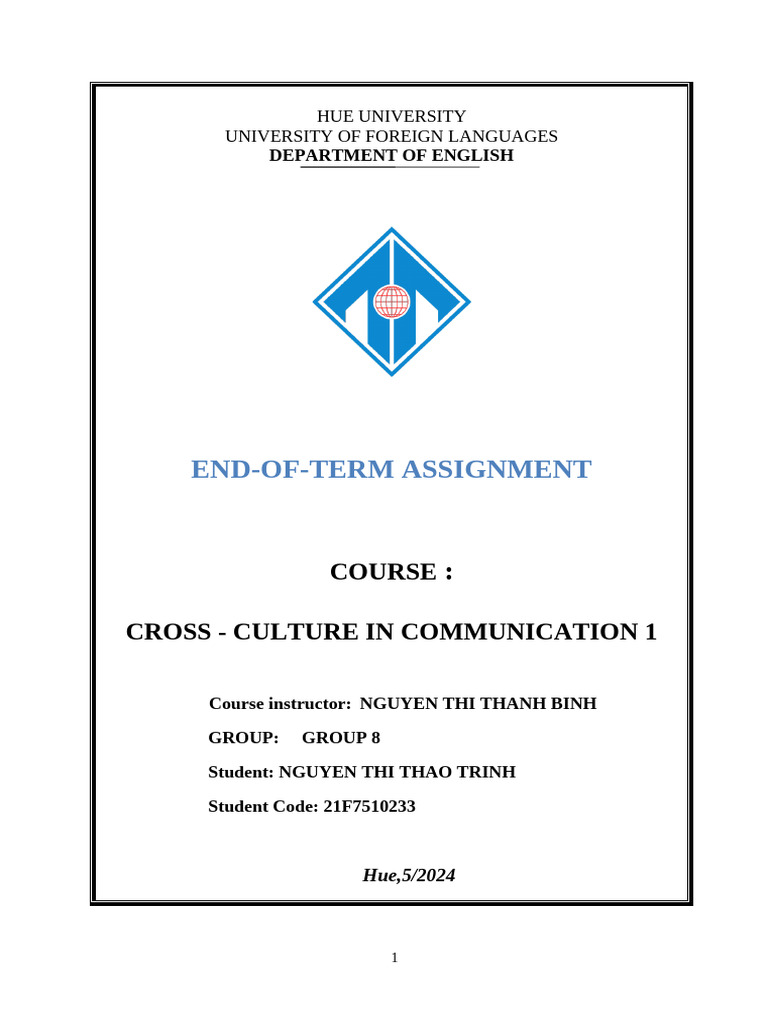 Cultural Bump in Non-Verbal Communication | PDF | Nonverbal ...