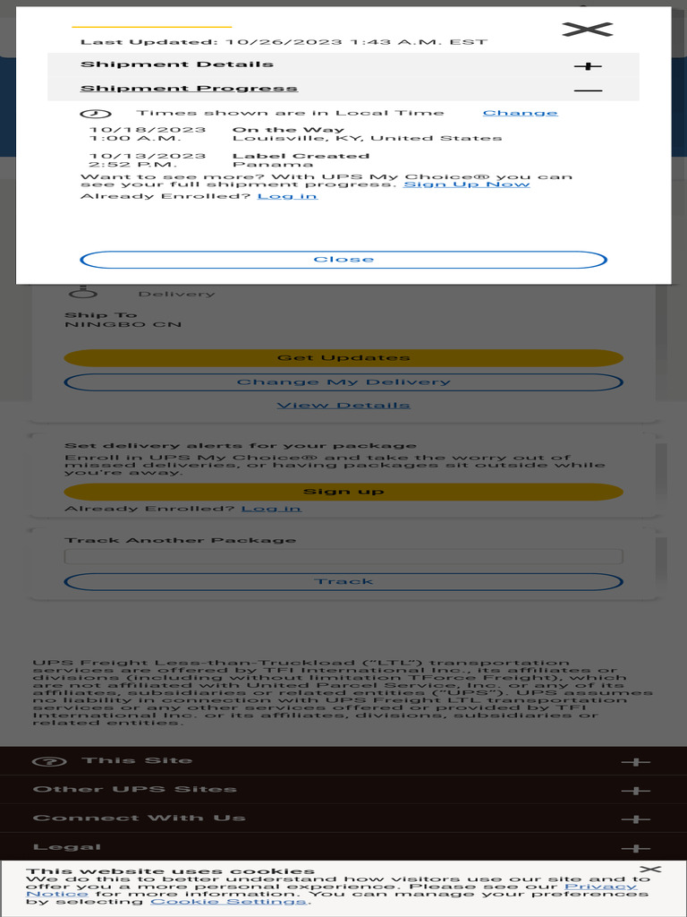 Tracking UPS - United States 2 | PDF | United Parcel Service | Cargo