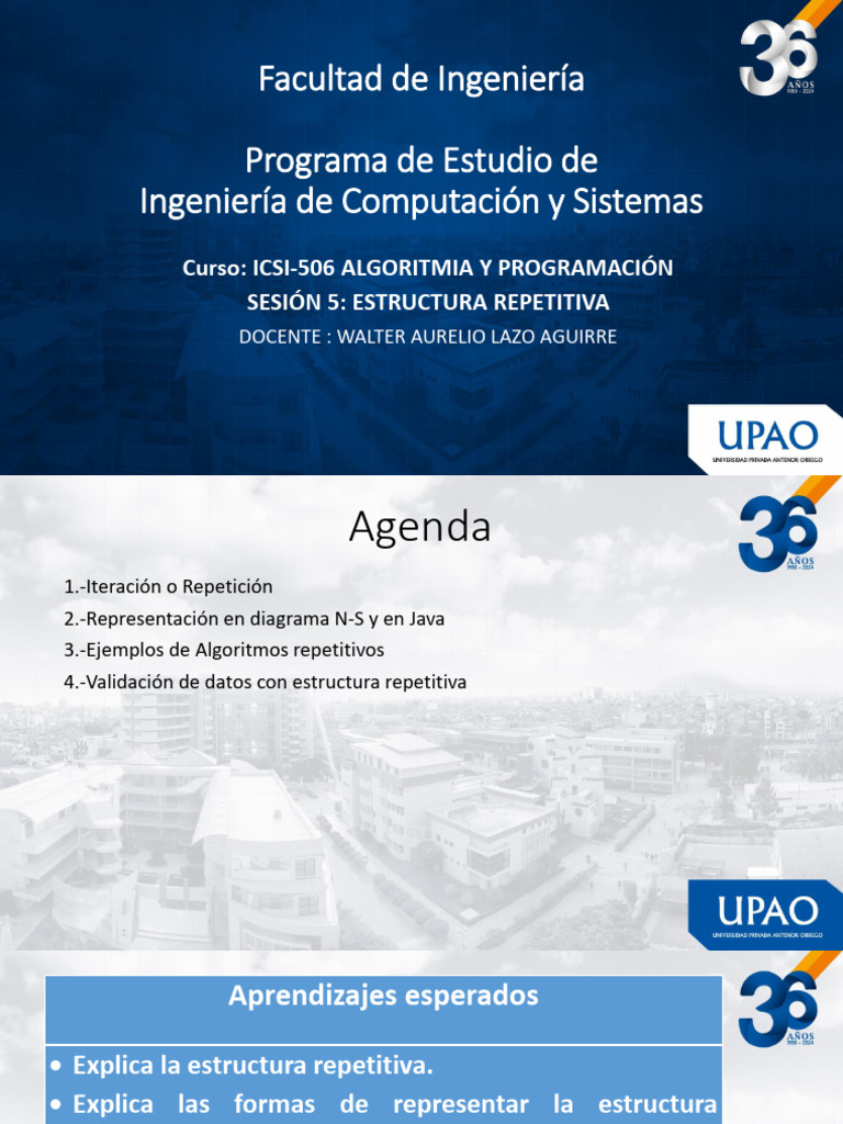 PPT-ICSI-ALGOYPROG-ALGOYPROG-Clase N°-5-Estructura Repetitiva1-36 VER | PDF | Algoritmos | Java ...
