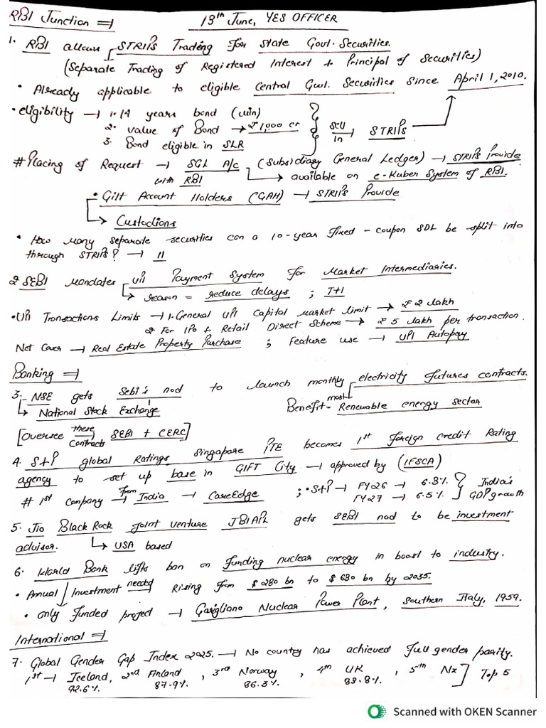 13-June-2025, Handwritten Notes | PDF