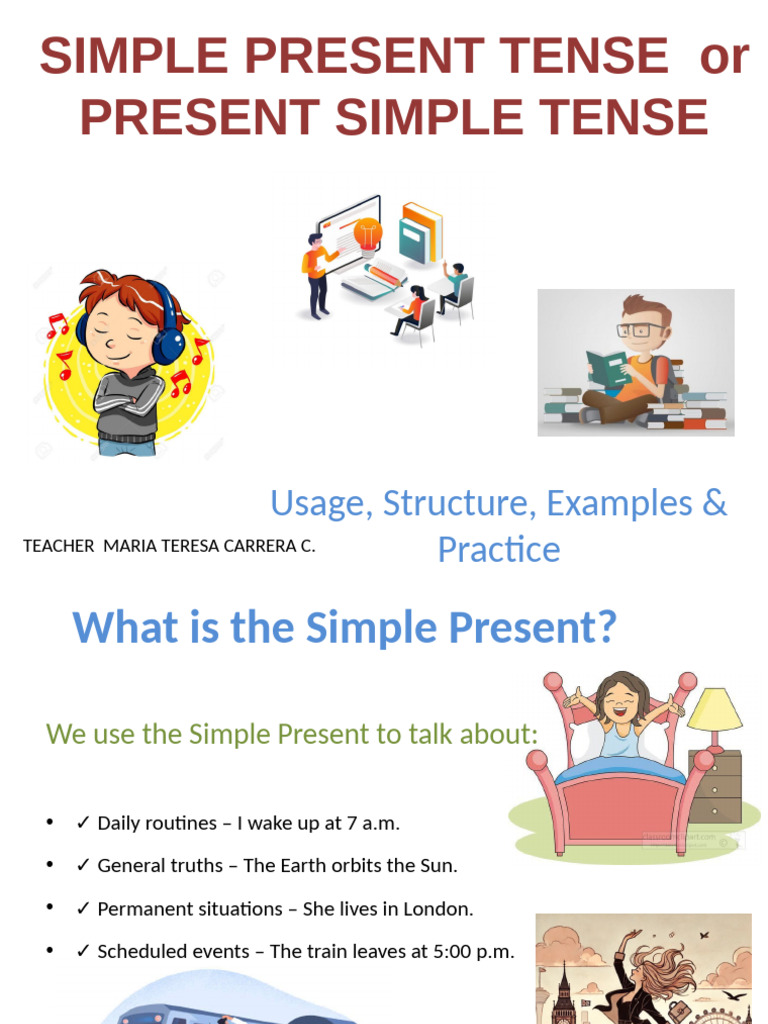 Simple Present Tense Guide: Usage & Practice | PDF | Verb | English ...