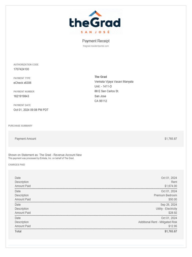 Payment Receipt 1621919843 | PDF | Payments