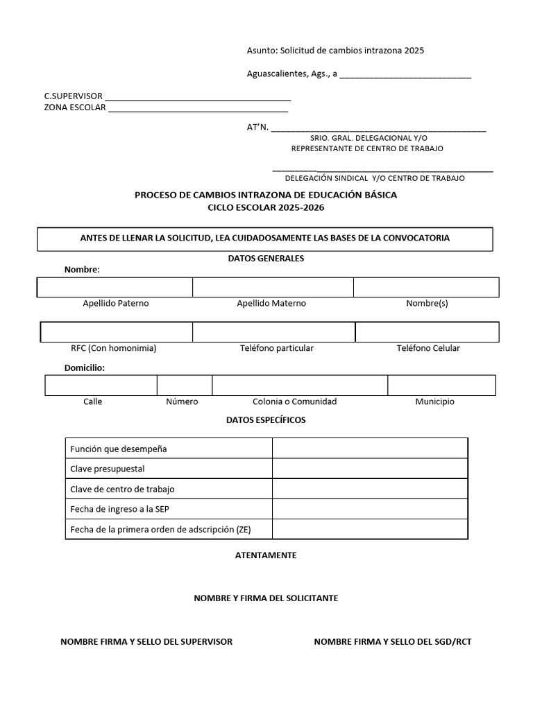 Solicitud Final | PDF